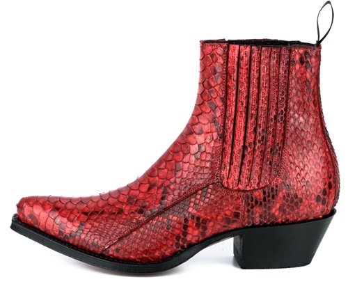 Bottines Femme MAYURA MARIE 2496 PYTHON ROUGE 311
